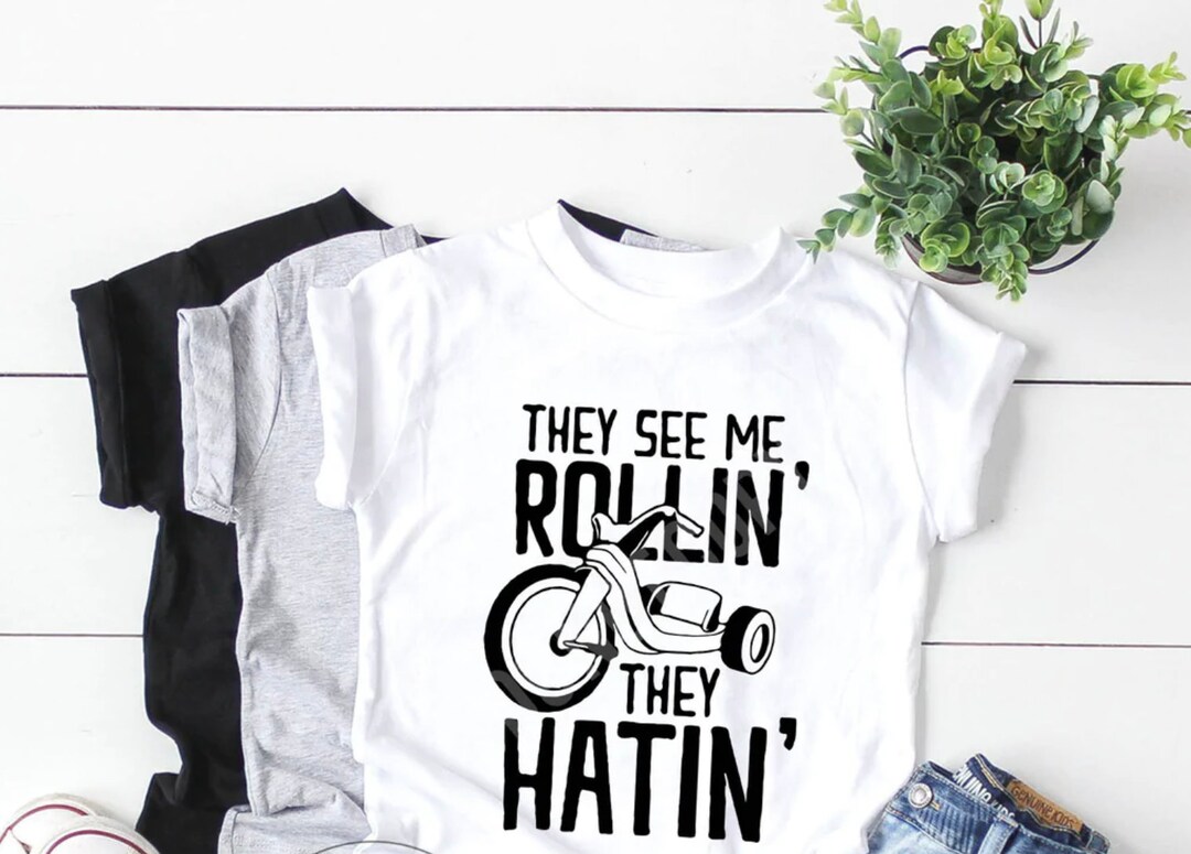 They See Me Rollin They Hatin' Kid Shirt, Rolling Shirt, Rap Kid Shirt ...