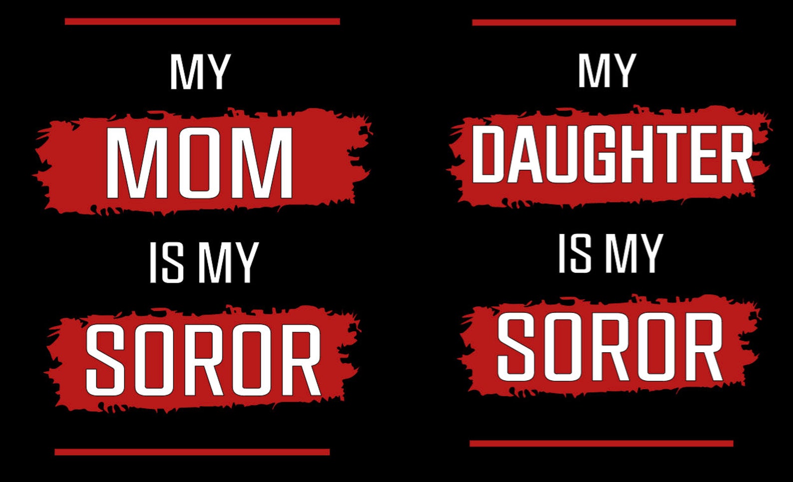 Mom Daughter Sister is My Soror Shirt Mom is My Soror - Etsy