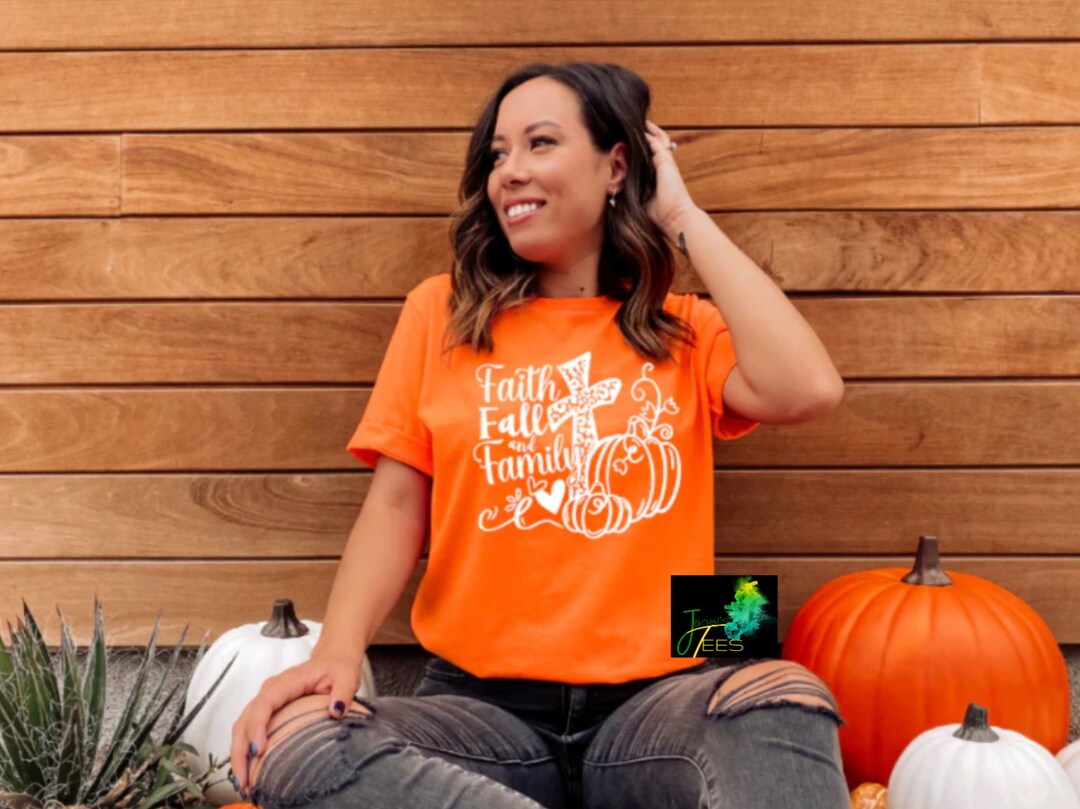 Faith Fall and Family Shirt, Fall Pumpkin Shirt, Fall 2024 Shirt - Etsy
