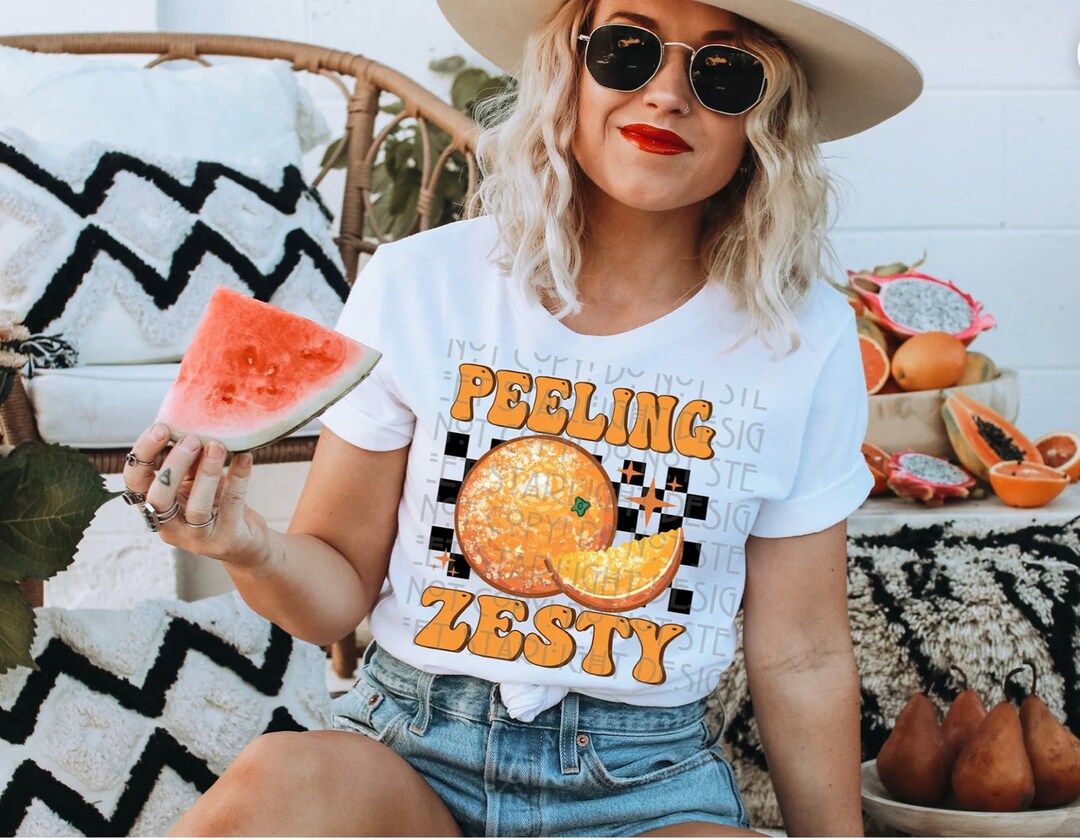 Peeling Zesty, Orange Shirt, Summer Fruit Shirt , Orange Humor Shirt - Etsy