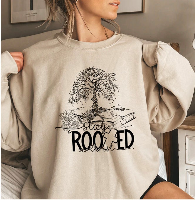 Stay Rooted in Christ Shirt Tree of Life Shirt Stay Rooted - Etsy