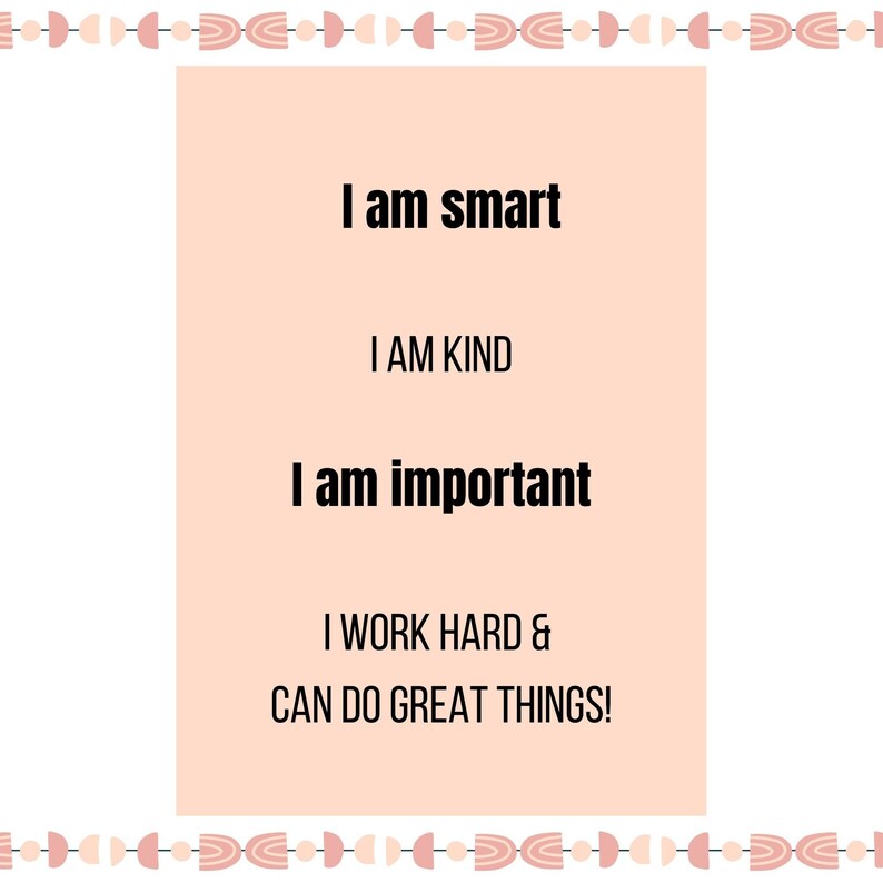 Printable Positive Affirmation Poster - Etsy