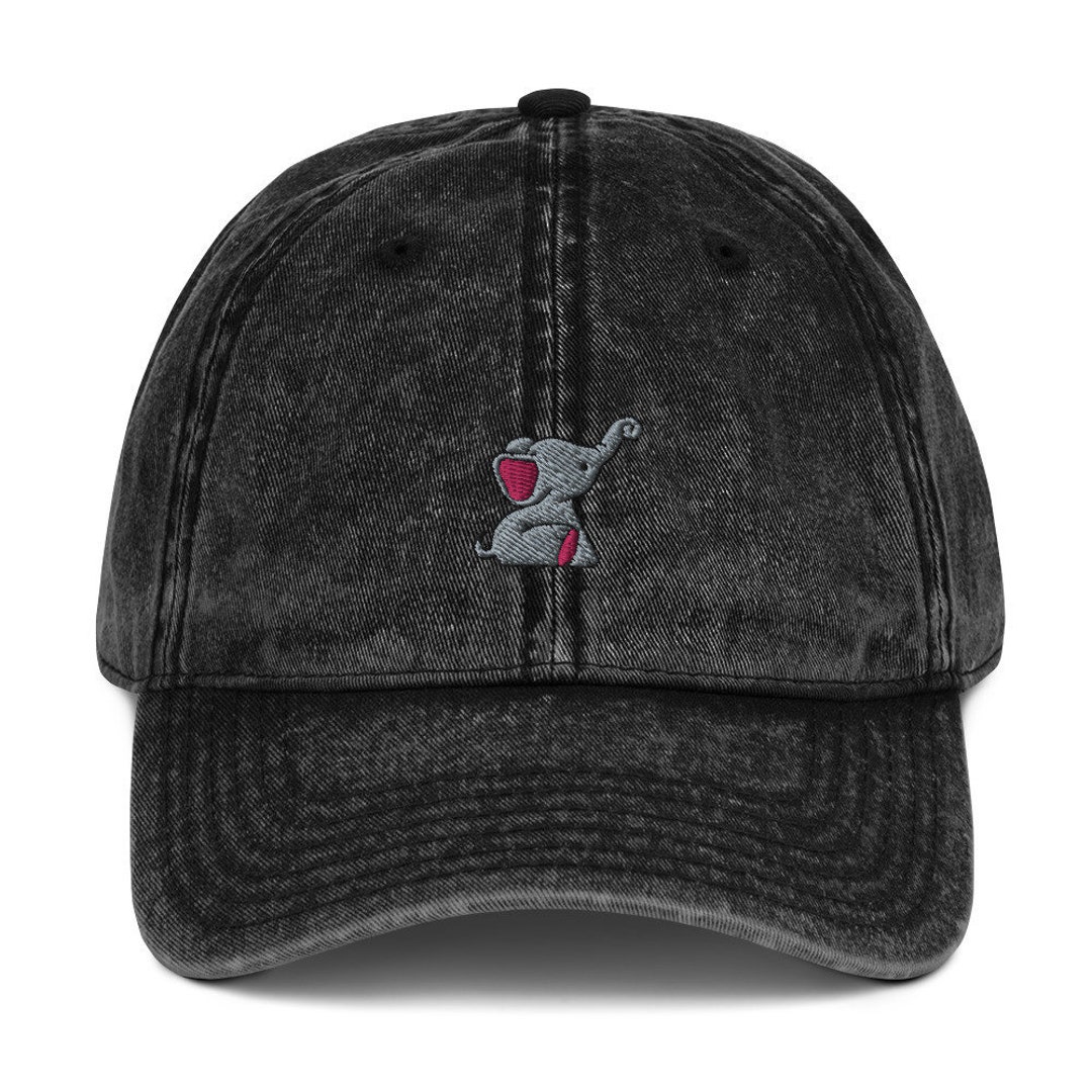 Vintage Elephant Cap | Embroidered Elephant Dad Hat, Baseball Cap ...
