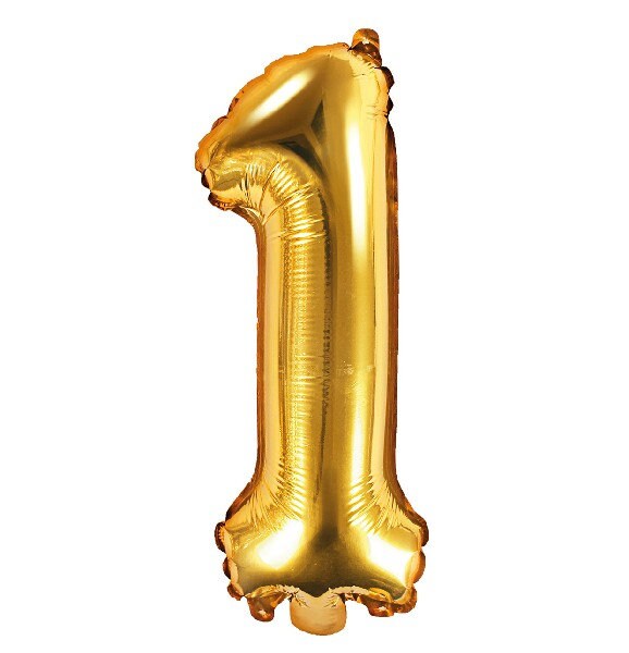 Gold Number 1 Balloon - Etsy UK