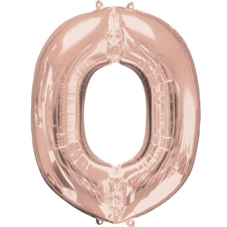 Rose Gold Letter 'O' Balloon - Etsy