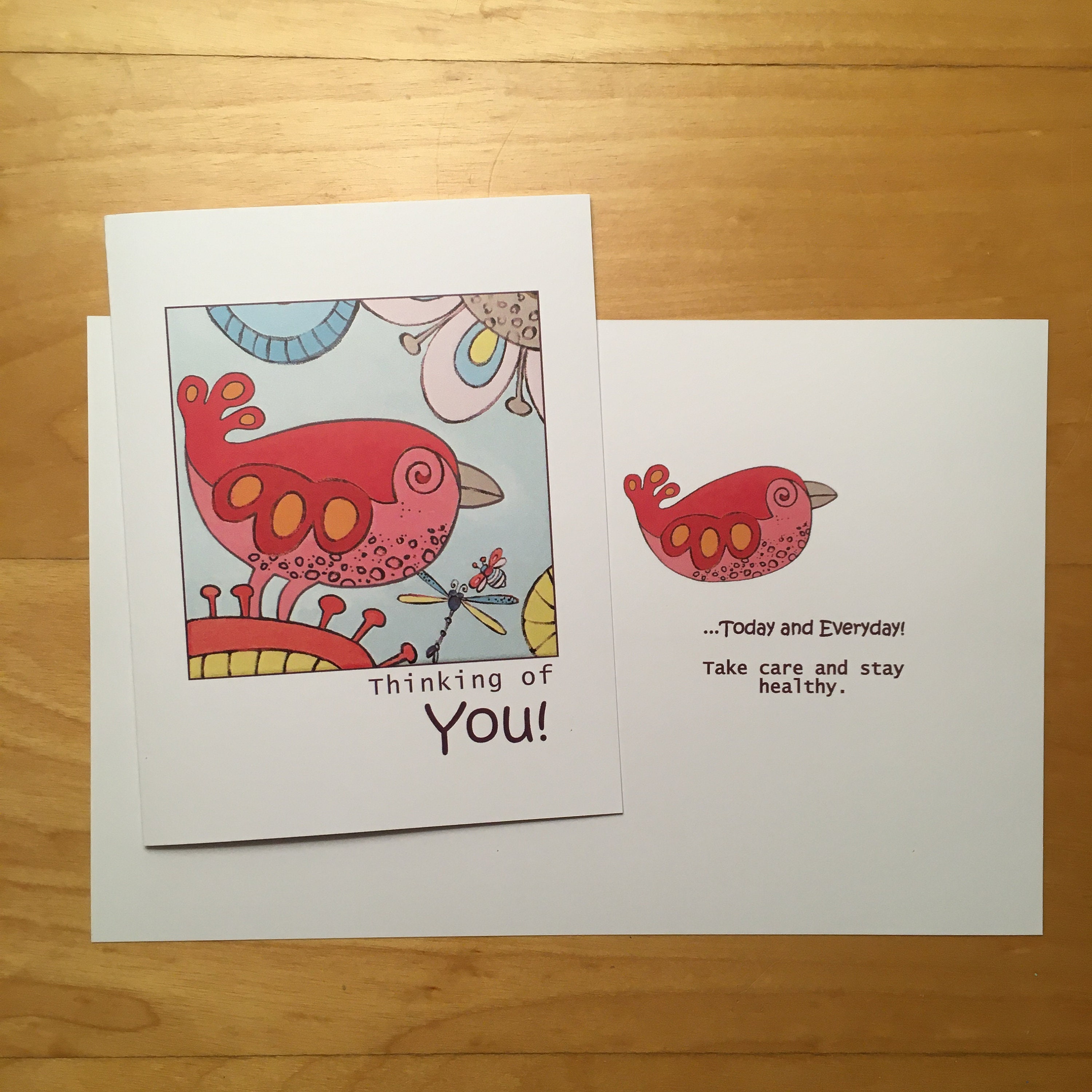 Thinking of You Note Card Set of 7 - Etsy