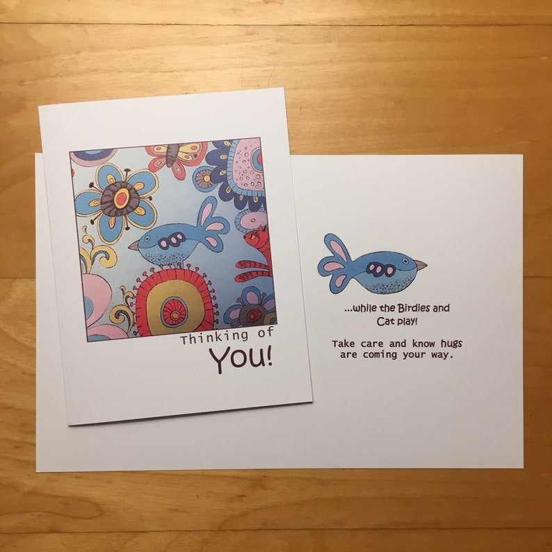Thinking of You Note Card Set of 7 - Etsy