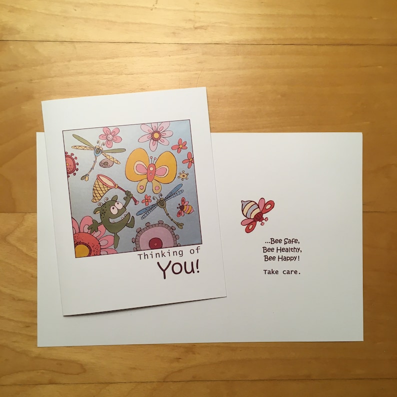 Thinking of You Note Card Set of 7 - Etsy