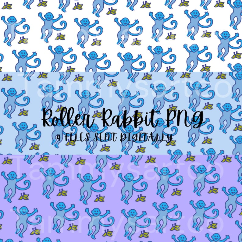 Blue Rabbit PNG - Etsy