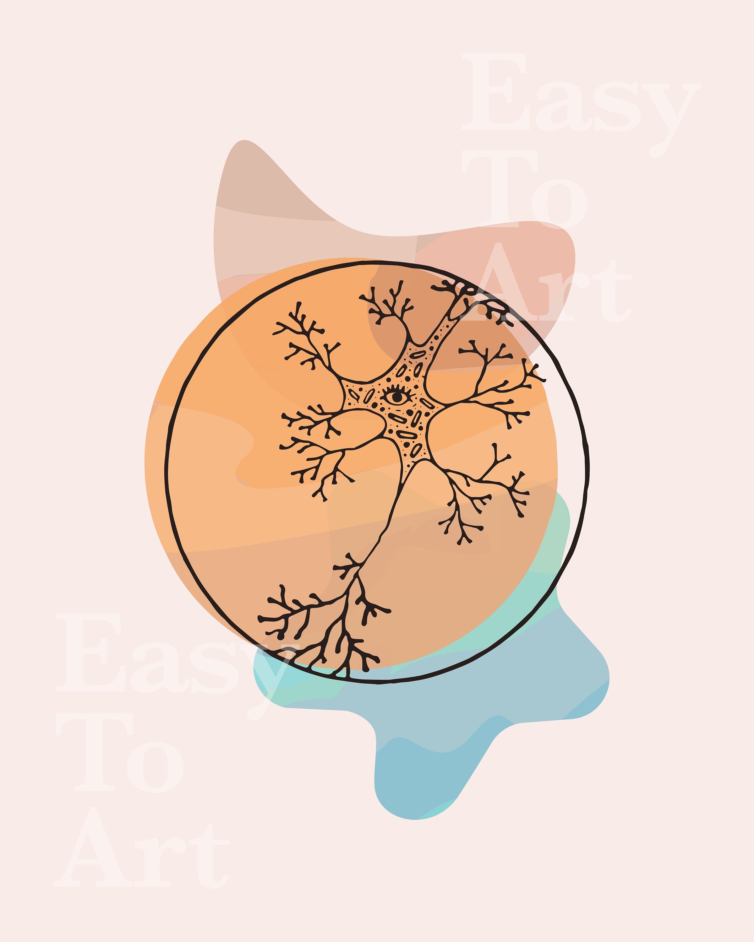 Neuron Abstract Print Original Artwork Illustration Art | Etsy