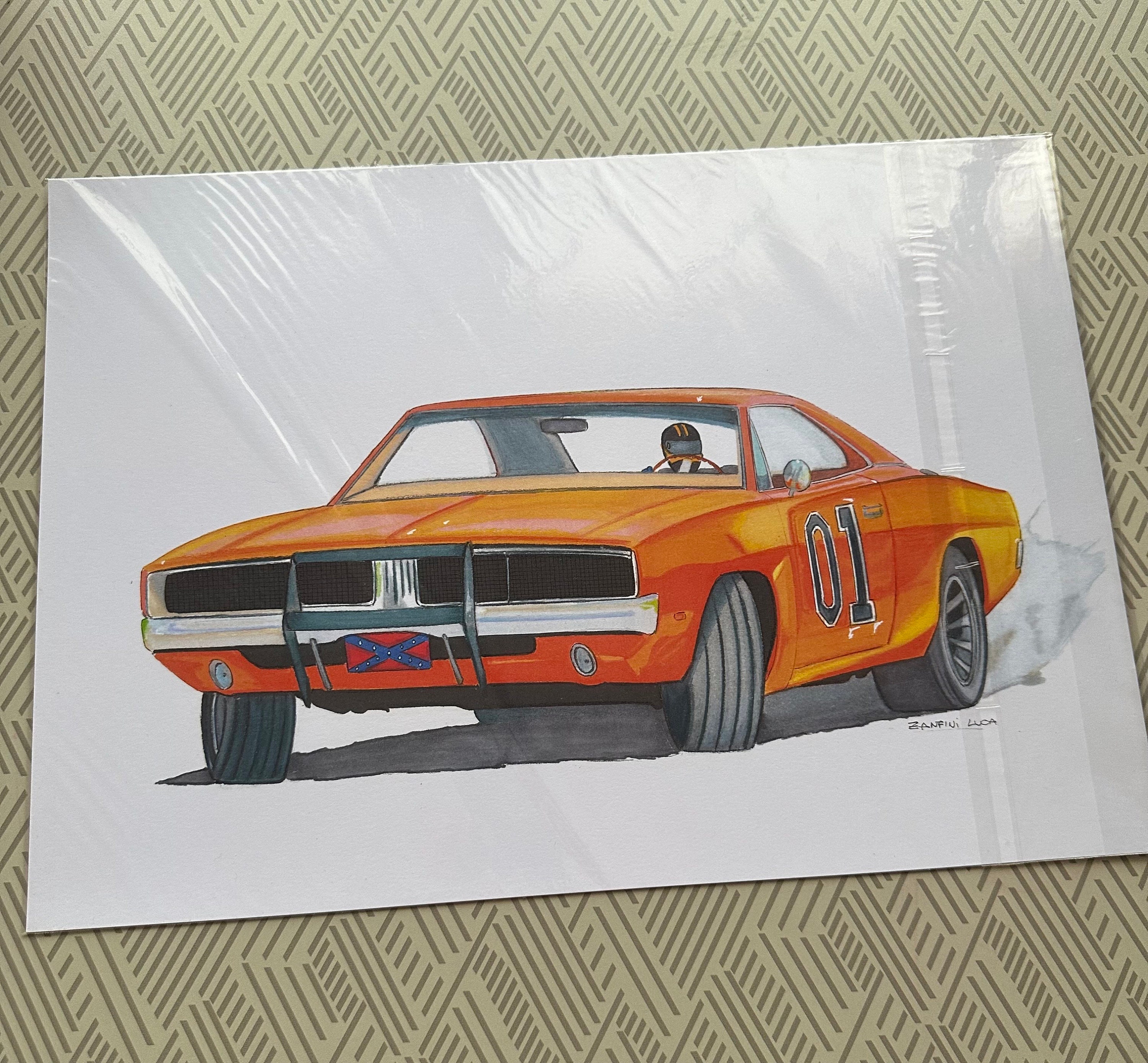 General Lee Car Drawings
