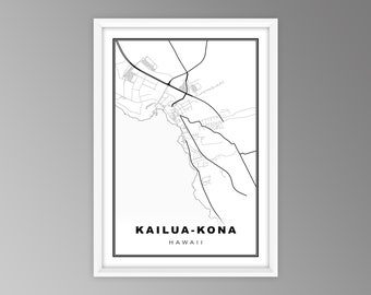 Kailua Kona Poster | Etsy