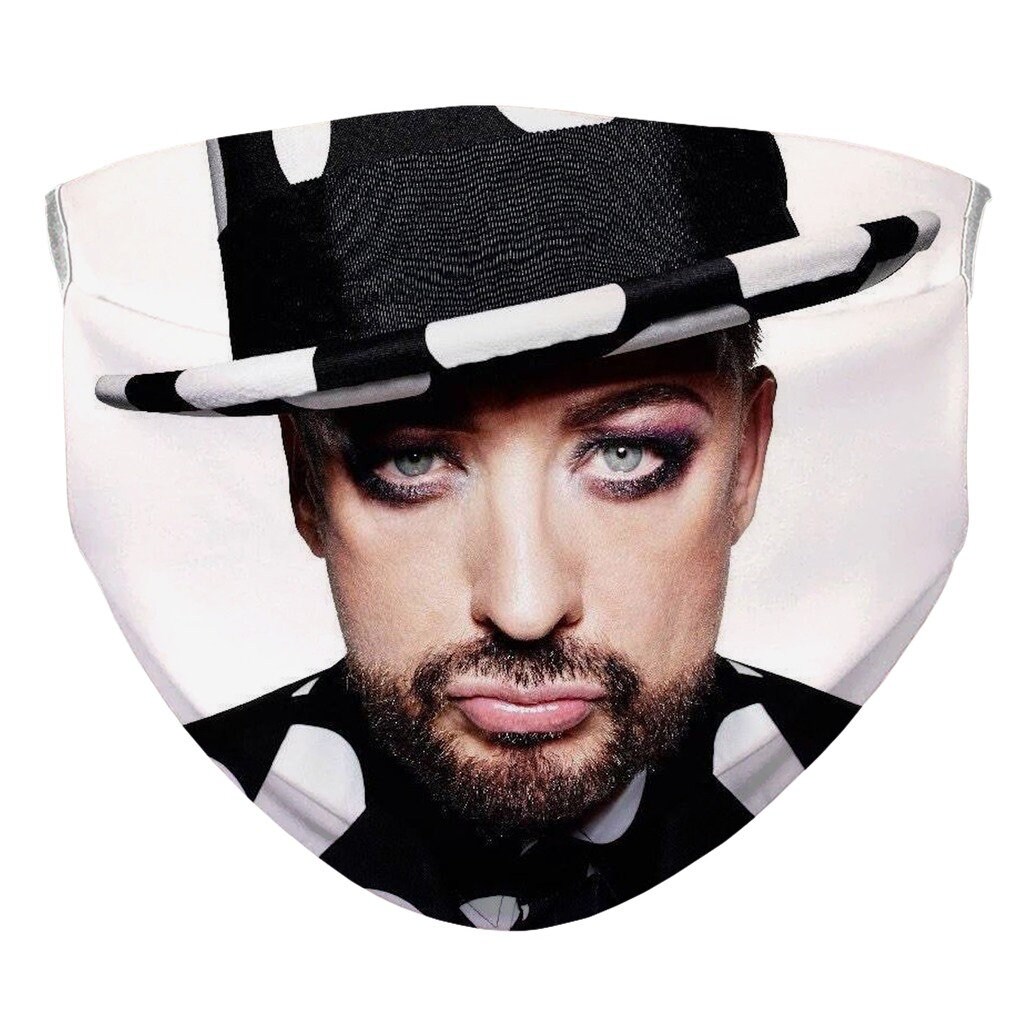 Boy George Mask Custom Face Mask With Filter Pocket and Nose Wire Face ...
