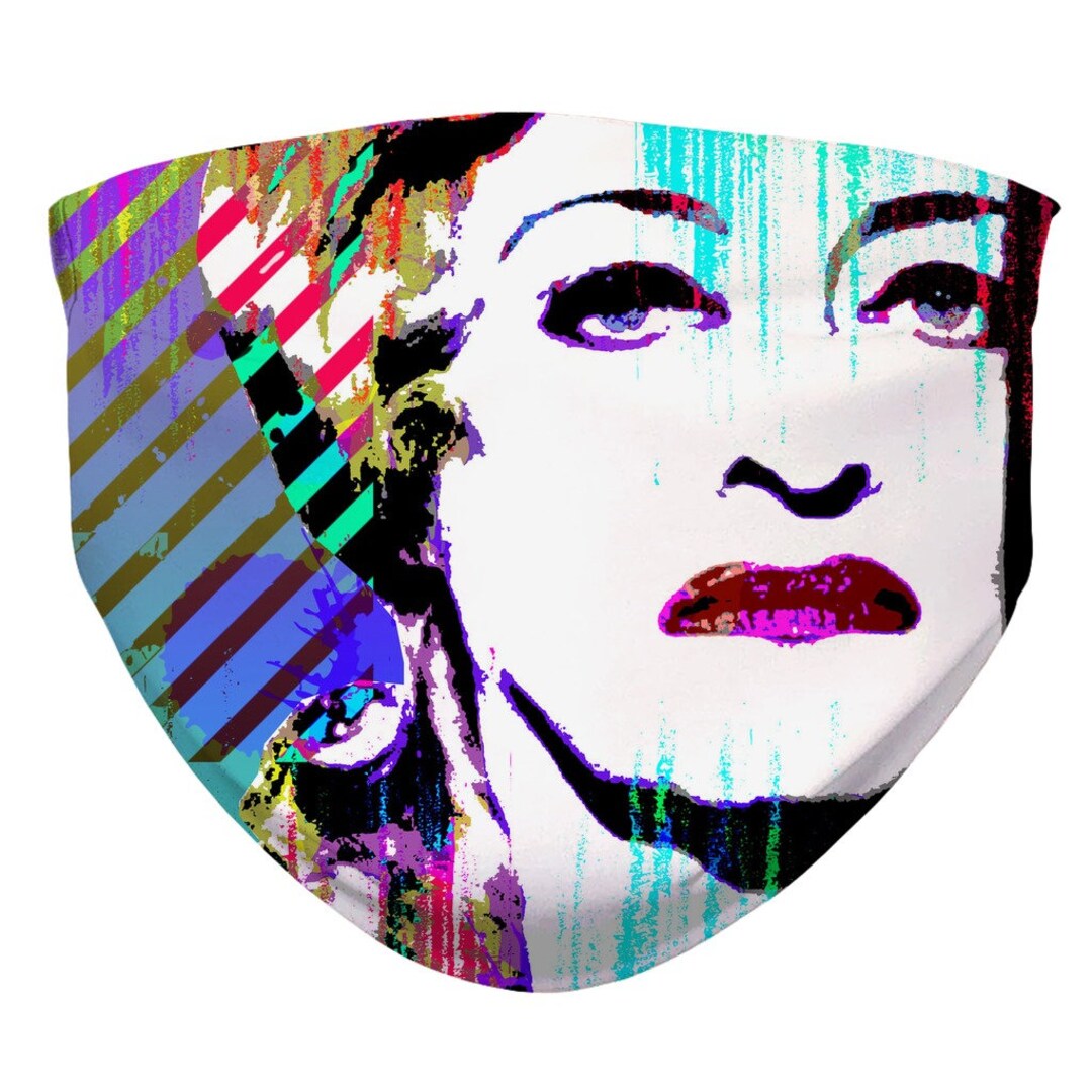 Bette Davis Mask Custom Face Mask With Filter Pocket and Nose Wire Face ...