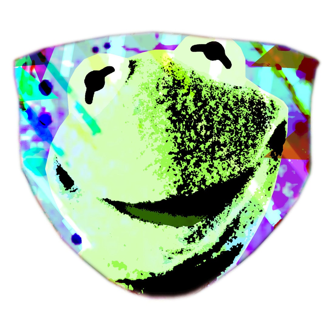 Kermit Face Mask Custom Face Mask With Filter Pocket Face Mask - Etsy
