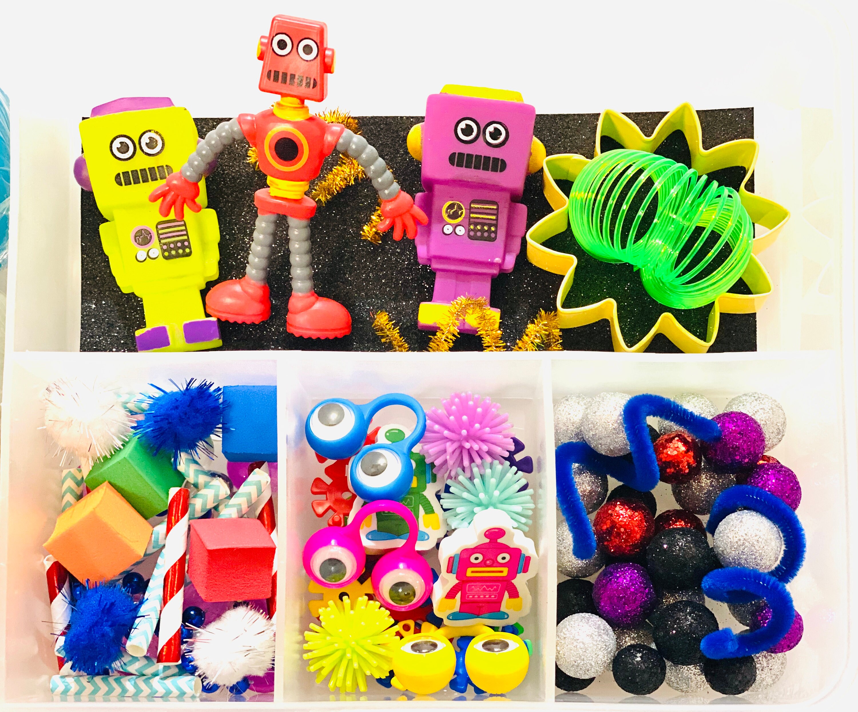 Robot Play Dough Kit Robot Sensory Kit Play Dough Kit | Etsy