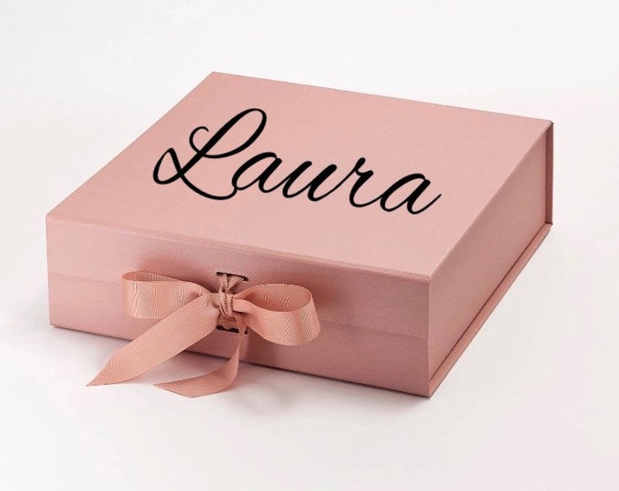 Personalised Empty Gift Box Birthday Gift Box Bridesmaid Proposal Gift ...