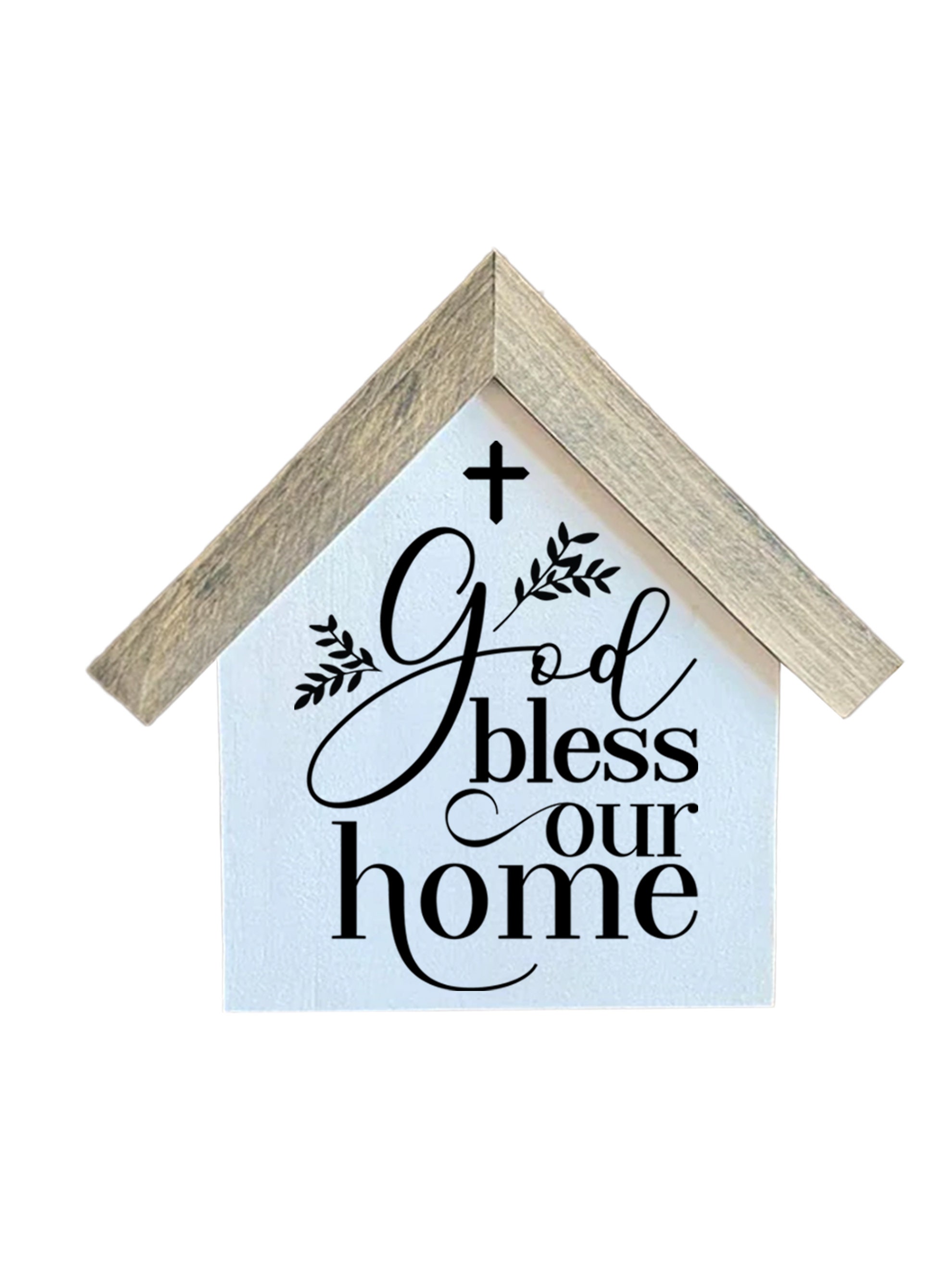 God Bless Our Home Christian Farmhouse Wood Sign Small House Wood Décor ...