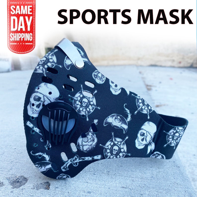 Skull Design Face Mask Face Mask Dust Activated Carbon With - Etsy