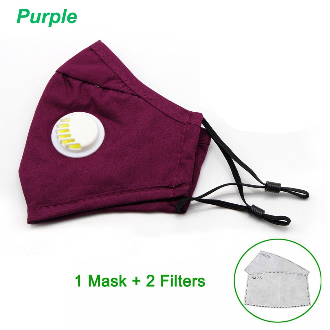 Mask Personalized Face mask Built in Air Valve with Filters | Etsy