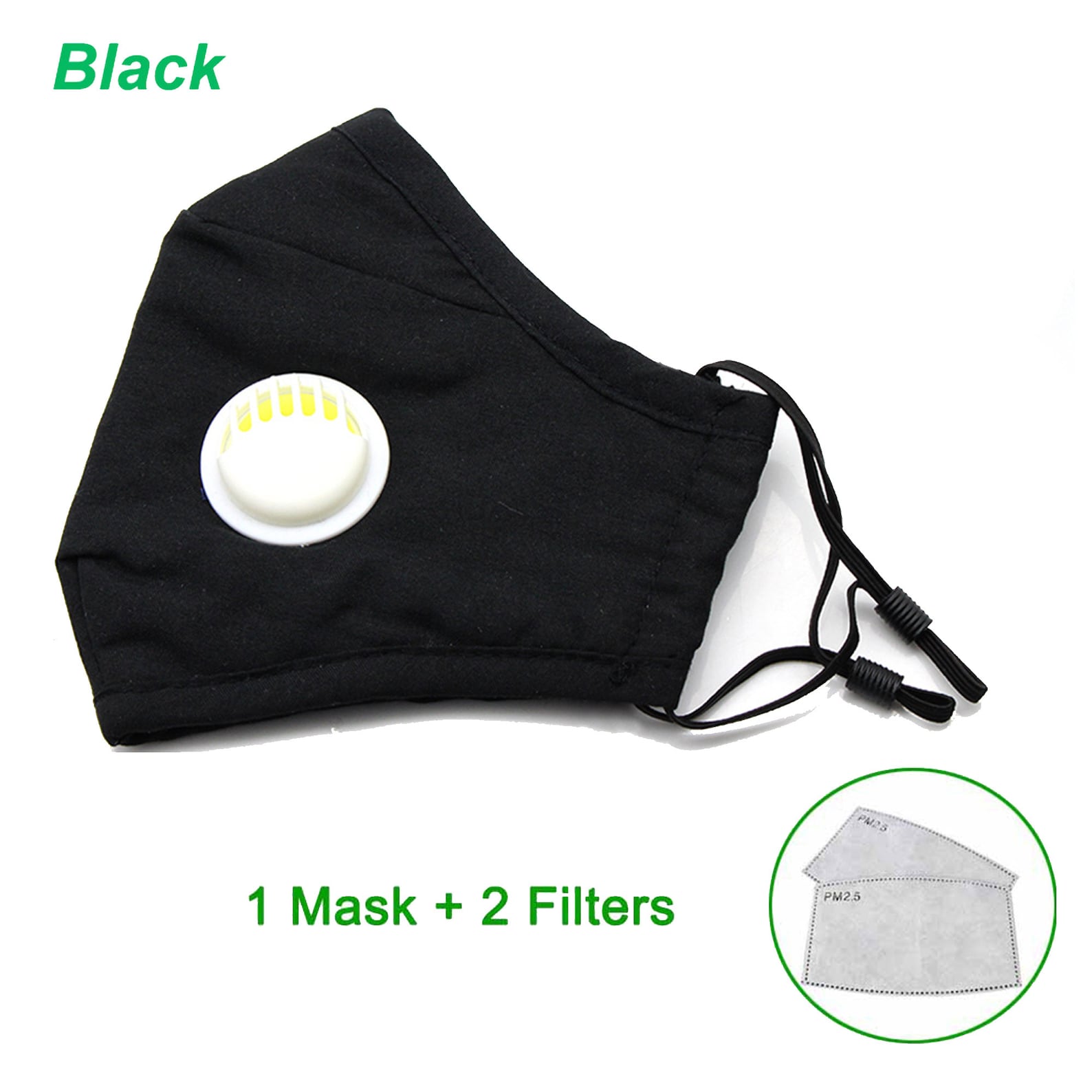 Mask Personalized Face mask Built in Air Valve with Filters | Etsy