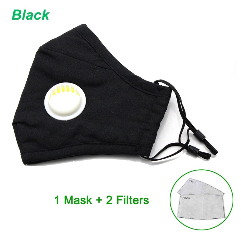 Mask Personalized Face Mask Built in Air Valve With Filters | Etsy