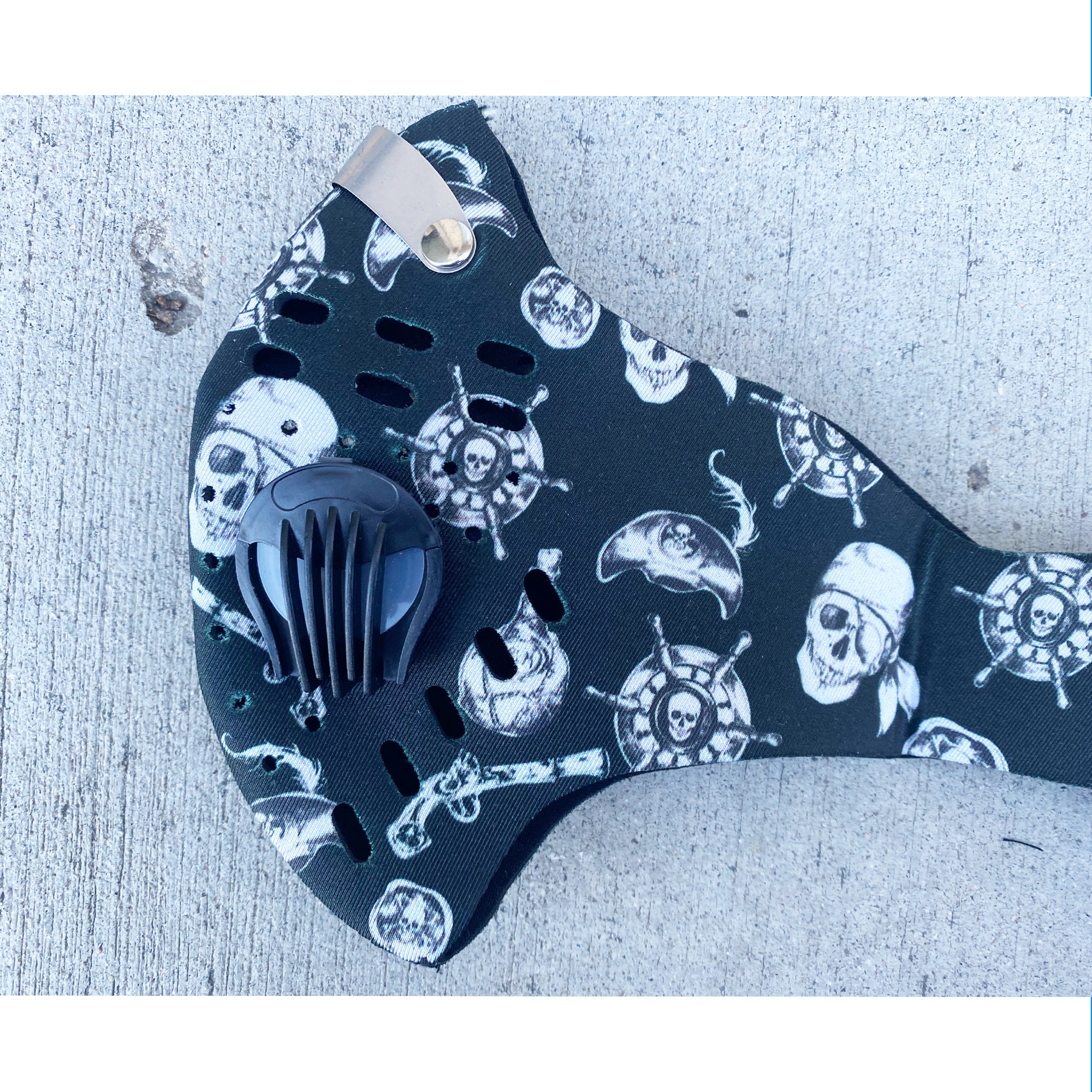 Skull Design Face Mask Face Mask Dust Activated Carbon With - Etsy