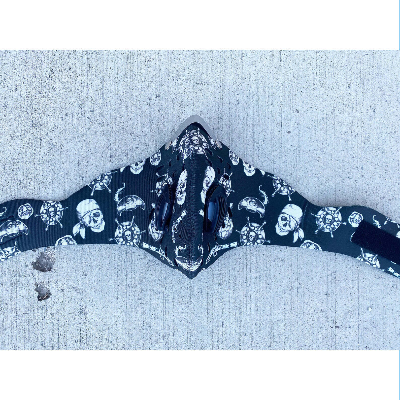 Skull Design Face Mask Face Mask Dust Activated Carbon With - Etsy