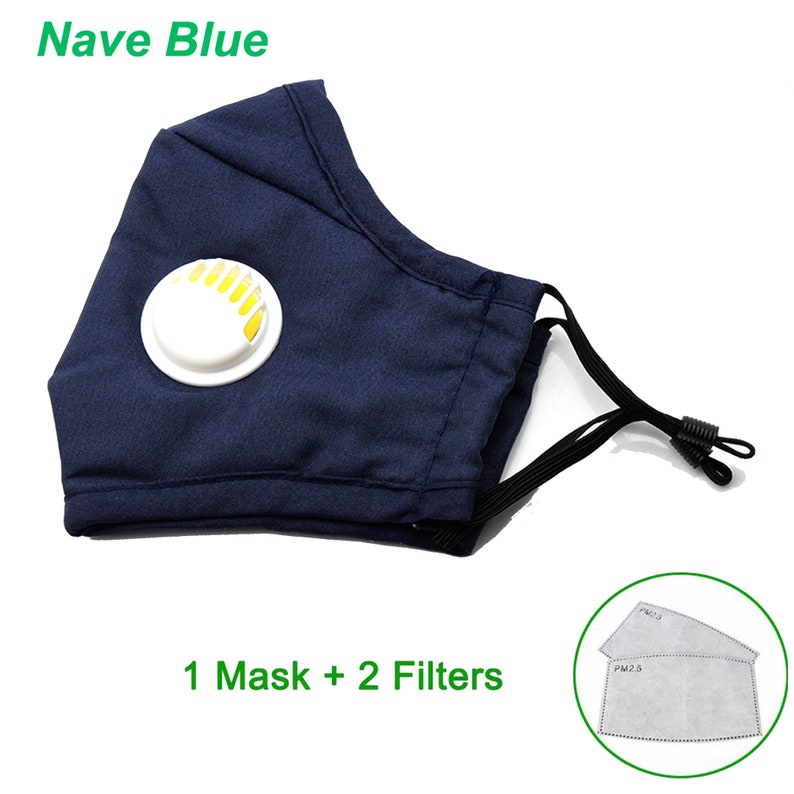 Mask Personalized Face Mask Built in Air Valve With Filters | Etsy