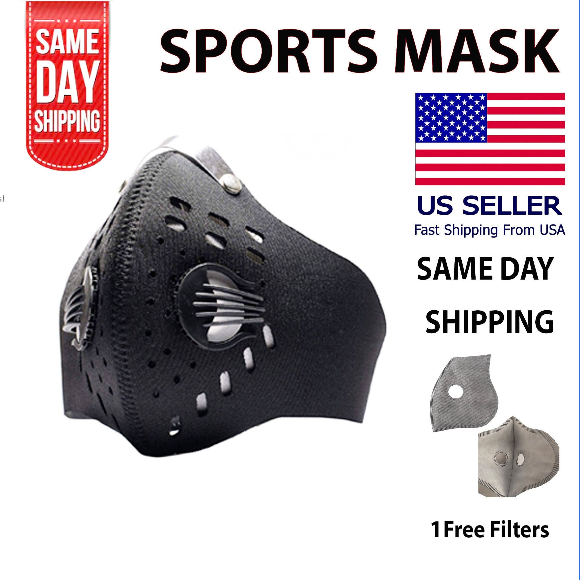 Solid Black Face Mask Cycling Face Mask Customize Mask - Etsy