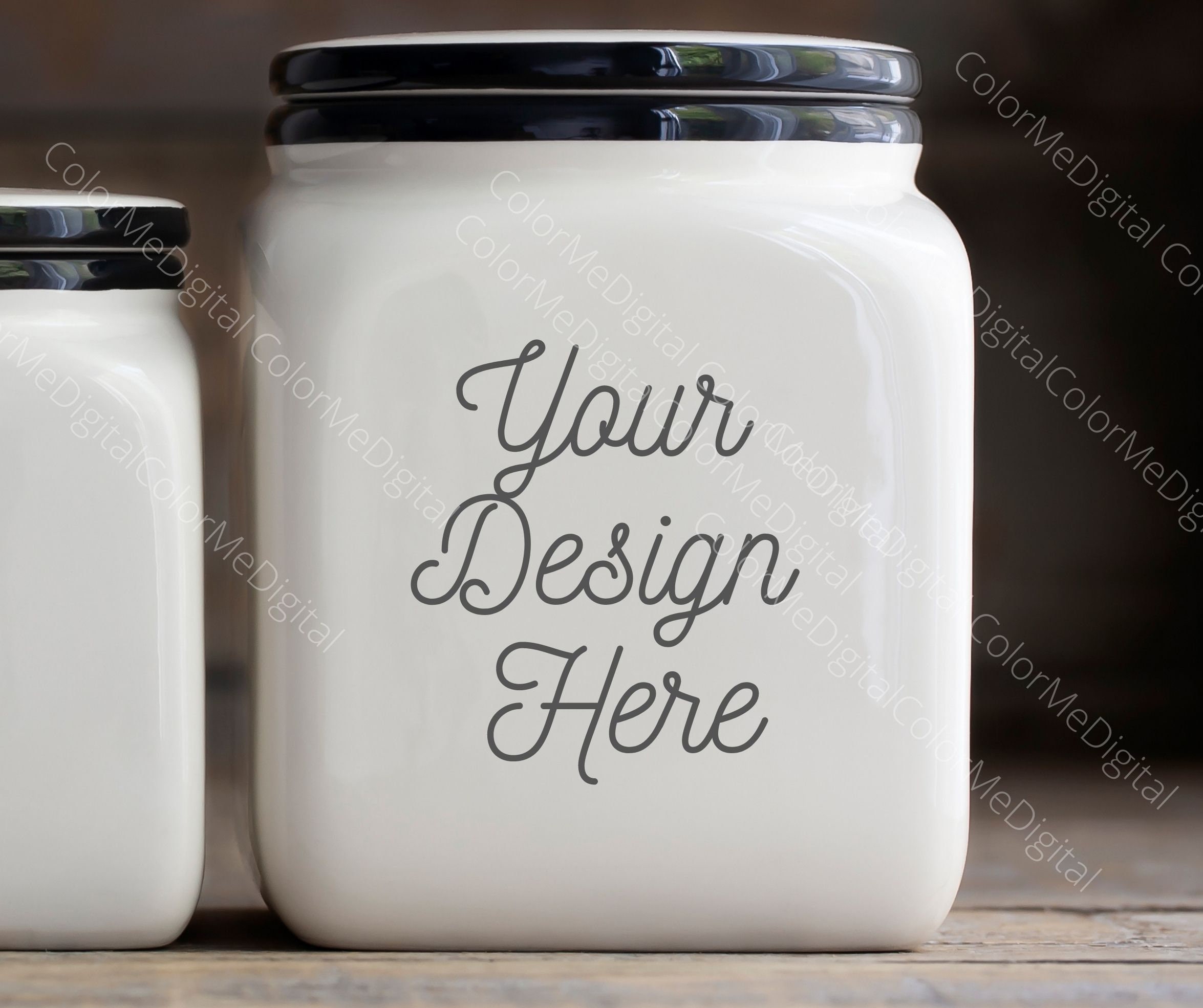 Kitchen Canister THREE IMAGES Container Mockup Mock up Photo | Etsy