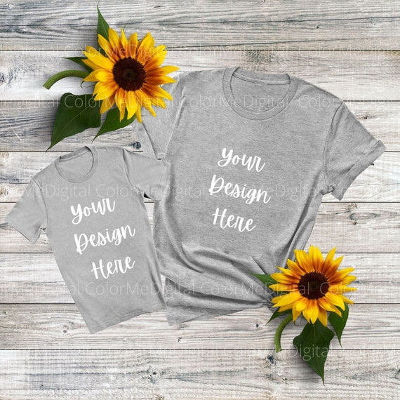 Mommy and Me Mock up Mockup Shirt Set Mom and Daughter - Etsy