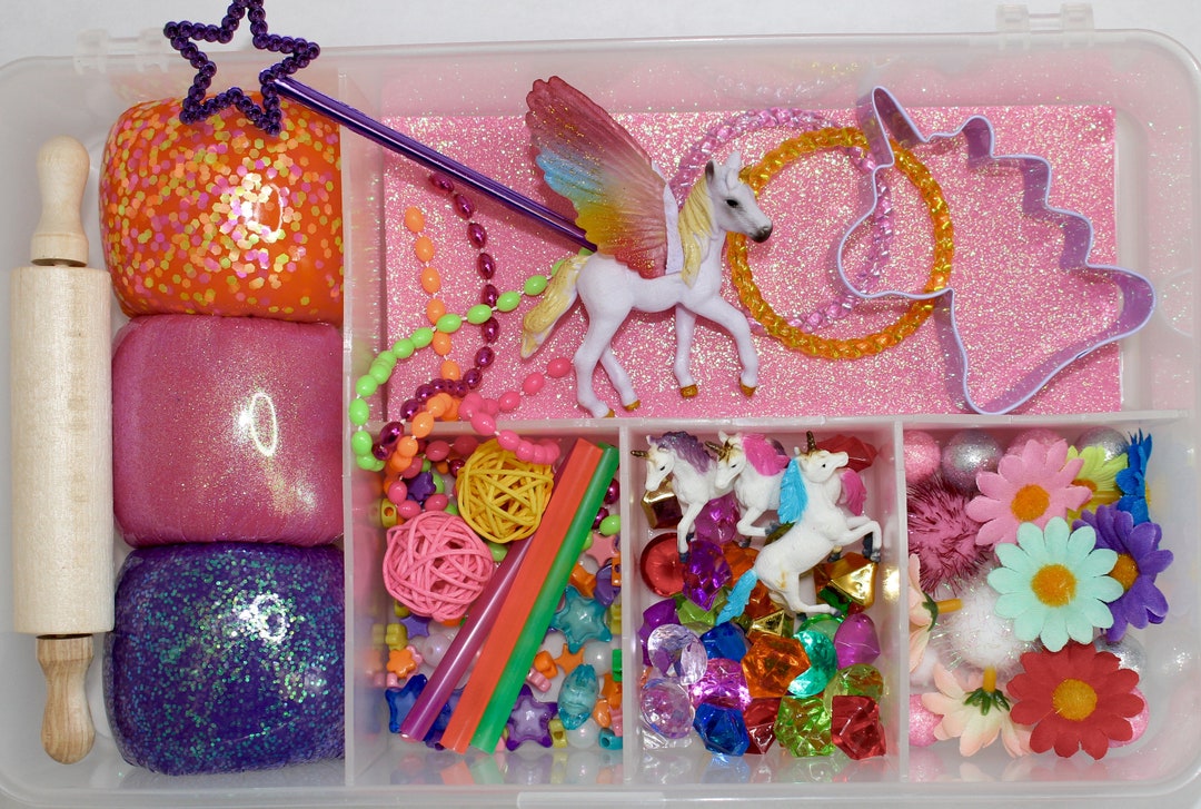 Unicorn Playdough Kit Unicorn Play Dough Kit Unicorn - Etsy