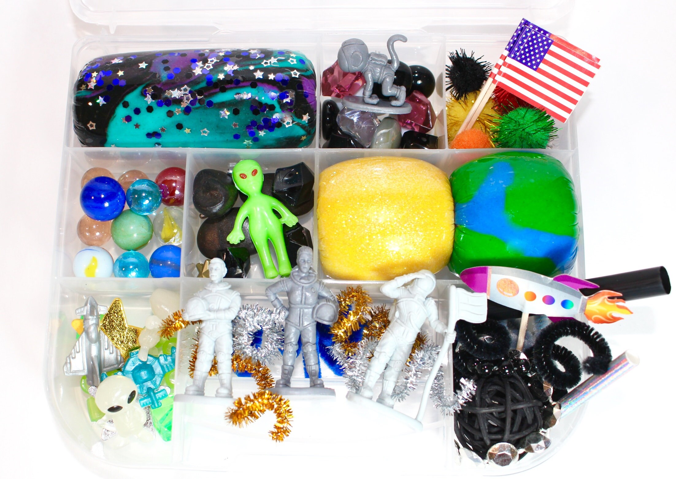 Space Playdough Kit Astronaut Playdough Kit Alien Sensory - Etsy