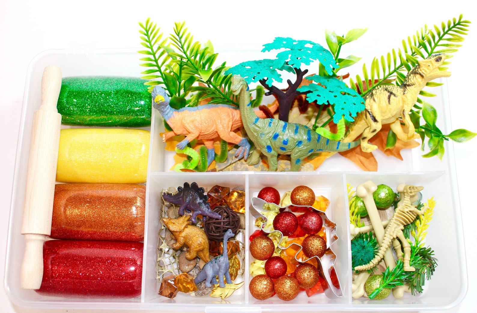 Dinosaur Playdough Kit Dinosaur Playdoh Kit Dinosaur Sensory | Etsy