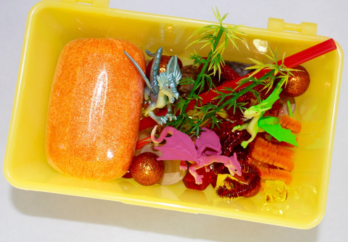 Dragon Playdough Kit Dragon Play Dough Kit Dragon Sensory - Etsy