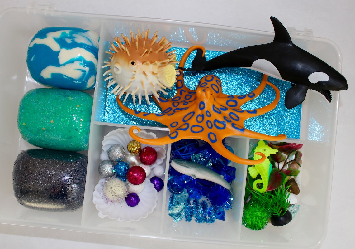 Ocean Playdough Kit Sea Creature Playdough Kit Sea Creature | Etsy