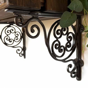 Large Iron Scroll Brackets - Etsy