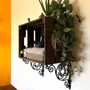 Large Iron Scroll Brackets - Etsy