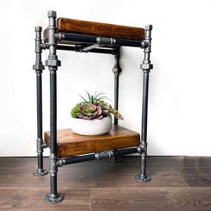 Industrial Pipe Side Table - Etsy UK