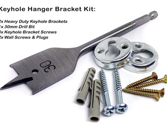 Strong Heavy Duty Flush Keyhole Hanger Bracket Kit With | Etsy