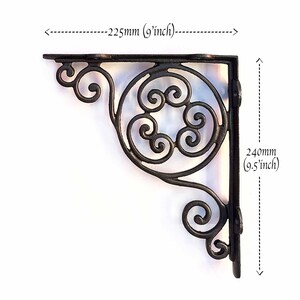Large Iron Scroll Brackets - Etsy