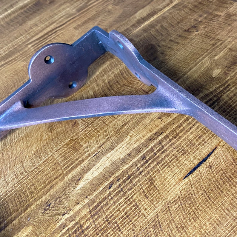 1 Pair Cast Iron Antique Copper Gallows Shelf Brackets 6 - Etsy UK