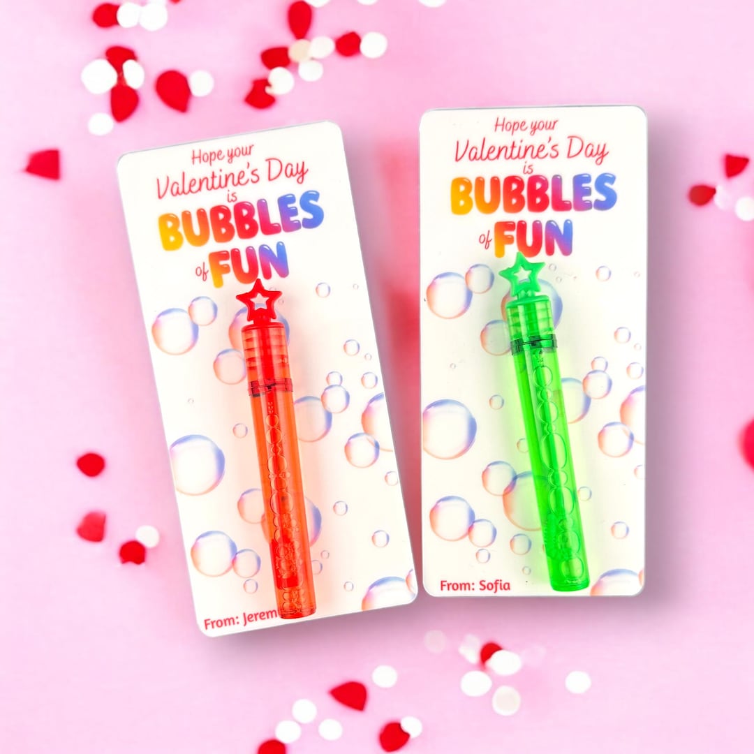 Bubble Classroom Valentines Gifts | Kids Valentines Cards for Class ...