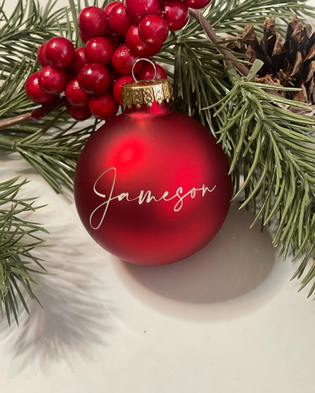 Christmas Balls Ornament, Bauble Ornament With Names, Personalized ...