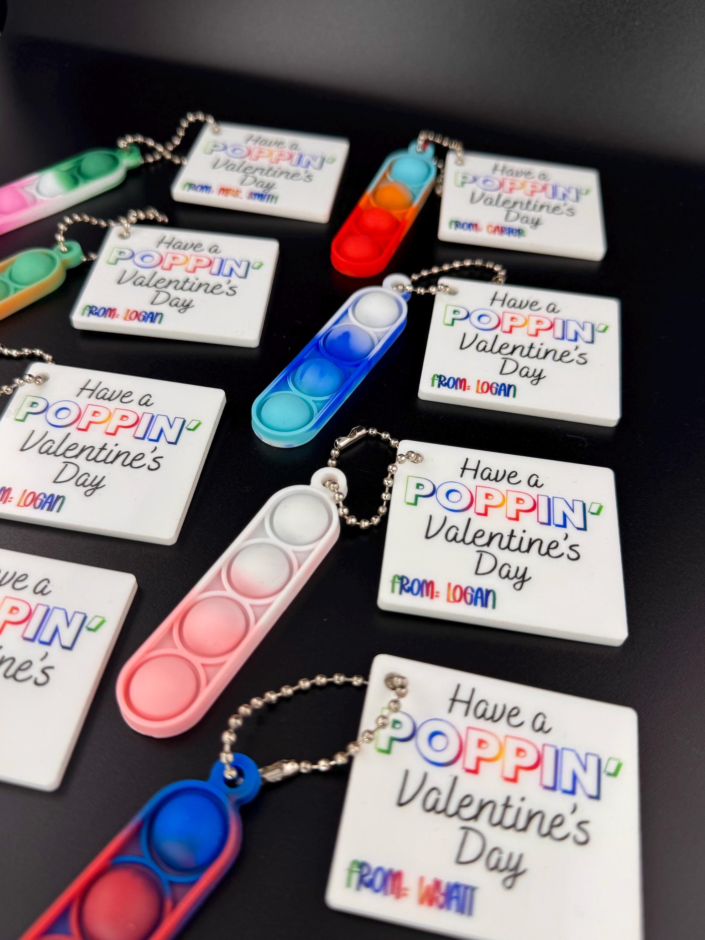 Classroom Valentines, Pop It Valentine, Personalized Valentines Gift ...