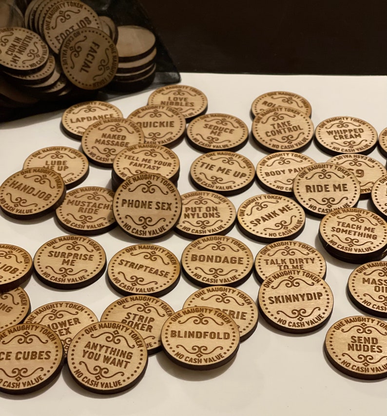 Naughty Tokens Sex Token Anniversary Gift Bachelorette - Etsy