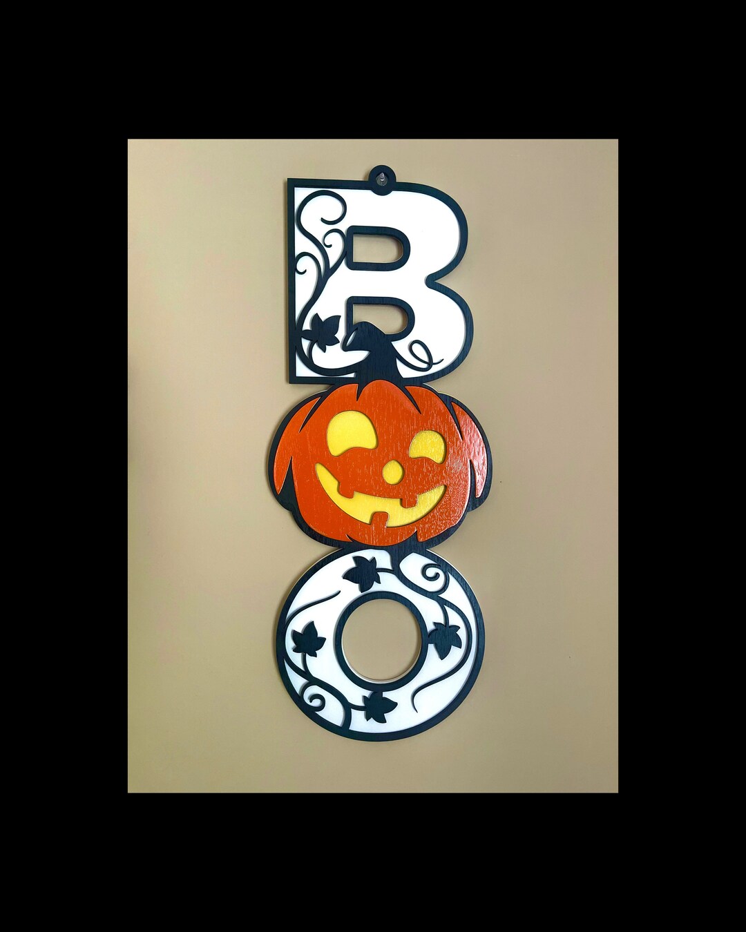 Halloween Door Hanger Ghost Boo Sign Halloween Door Sign - Etsy