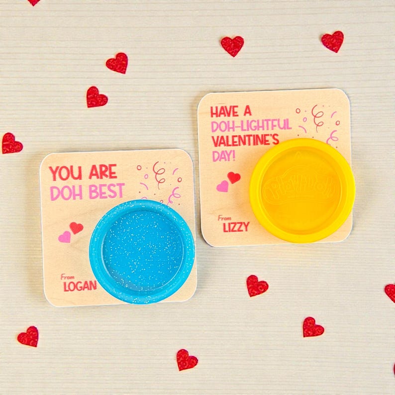 Tarjetas de San Valentín de plastilina, regalos de San Valentín para ...