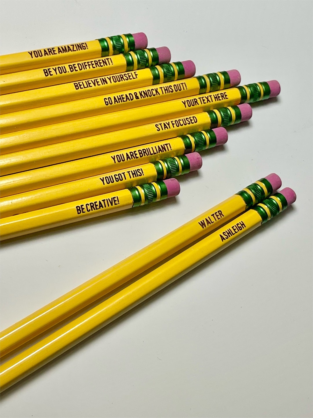 Custom Engraved Pencils, Back to School, Personalized Pencil Set ...
